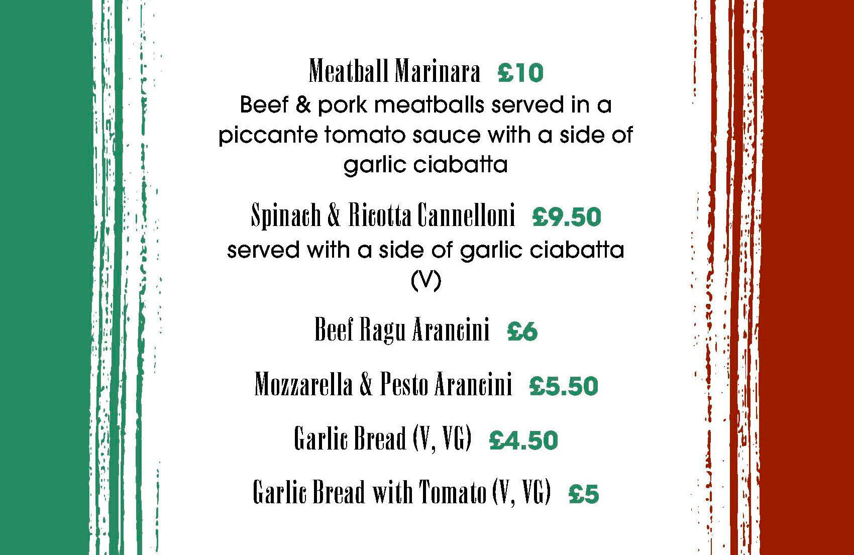 Italian Pop Up - The Myrtle Tavern